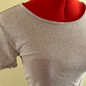 Express | Tops | Express Light Pink Glitter Top | Poshmark